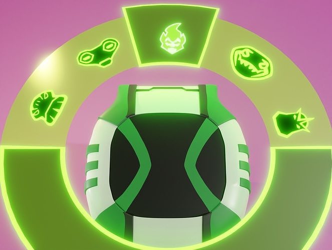 Omniverse Omnitrix free 3D model animated rigged | CGTrader