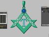 FreeMasons Pendant model 3D 0173 printable model11 3D model 3D ...