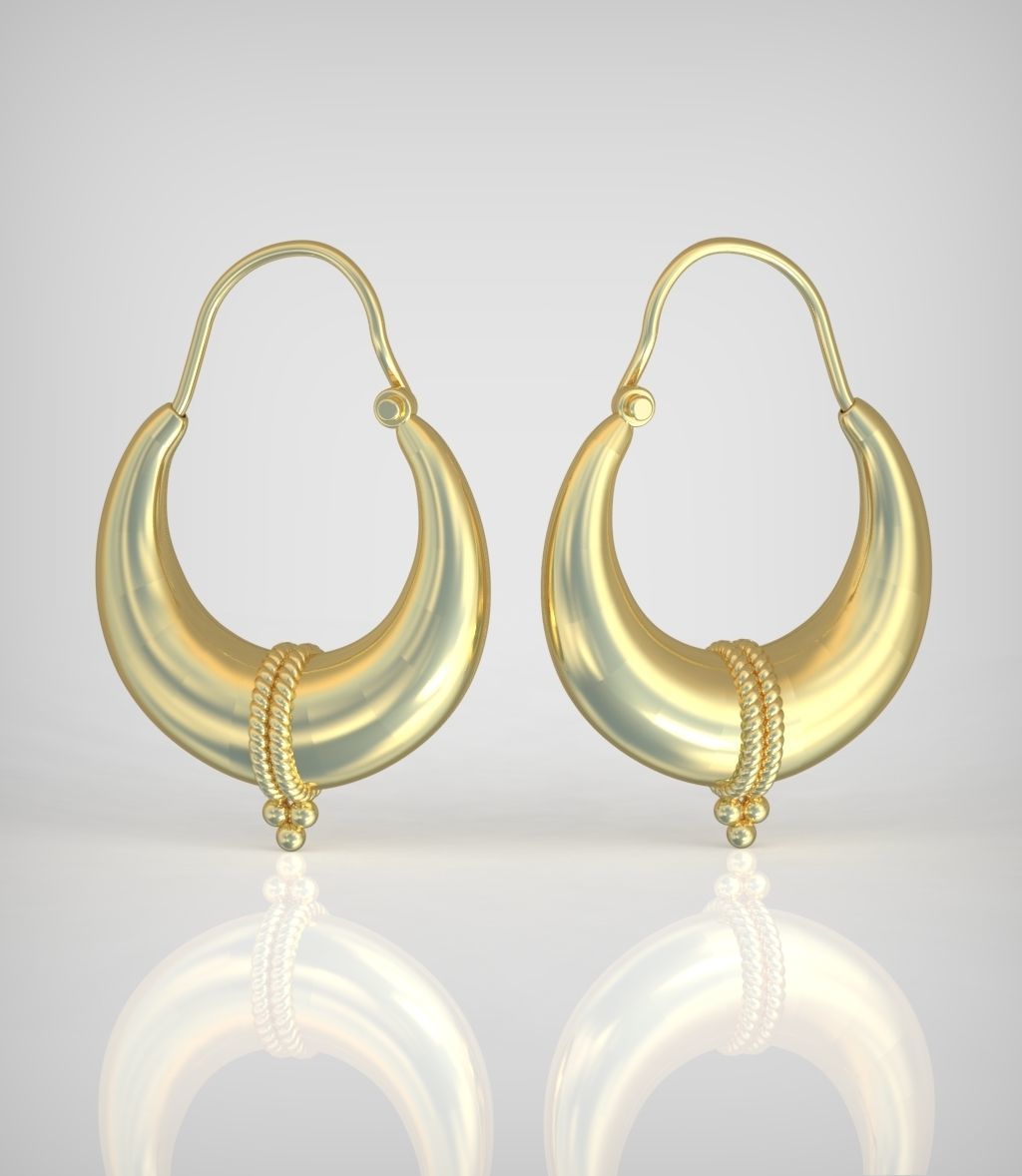 Earring model 252 3D printable model11- 3D model 3D printable | CGTrader