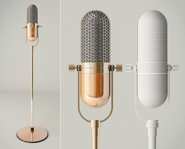 Microphone 3D model | CGTrader
