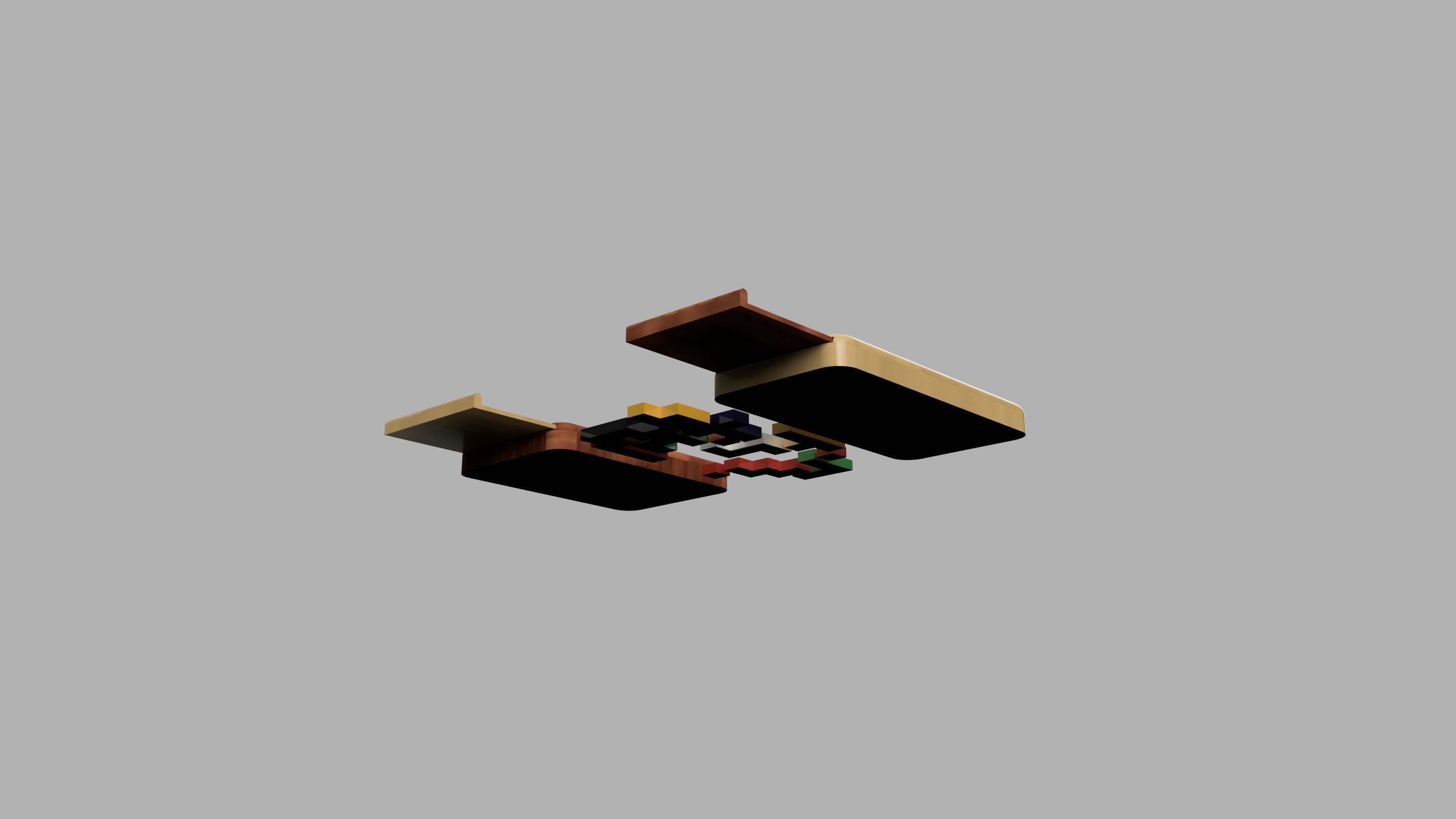 Pentomino or Pentominoes with storage boxes 3D model | CGTrader