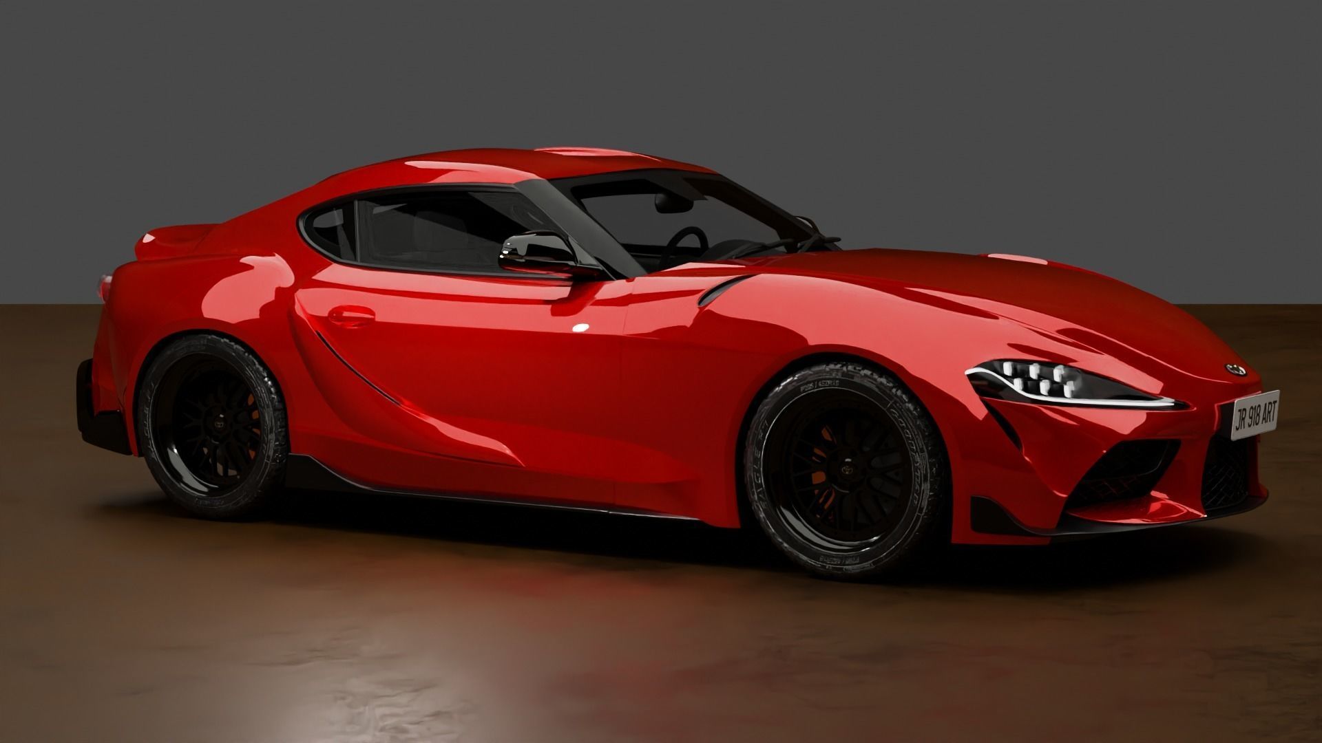 3D model toyota supra sport red edision VR / AR / low-poly | CGTrader