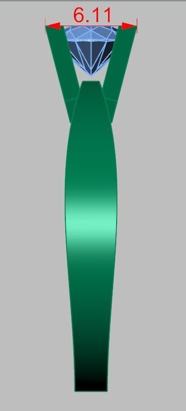 Diamond ring 0305 3D printable model free 3D model 3D printable | CGTrader