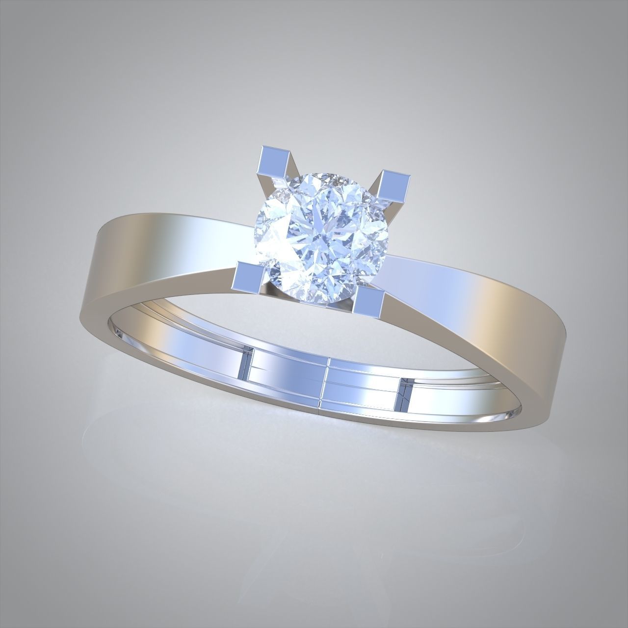 Diamond ring 0305 3D printable model free 3D model 3D printable | CGTrader