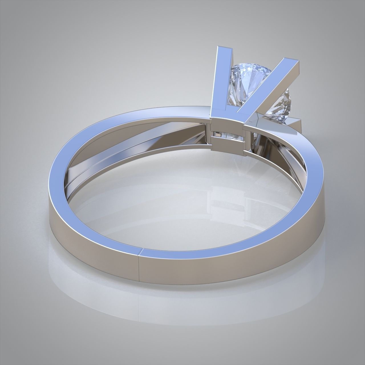 Diamond ring 0305 3D printable model free 3D model 3D printable | CGTrader