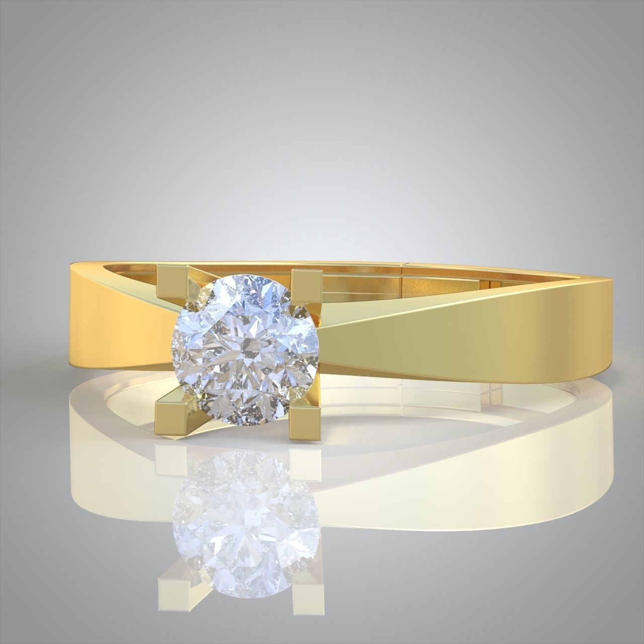 Diamond ring 0305 3D printable model free 3D model 3D printable | CGTrader
