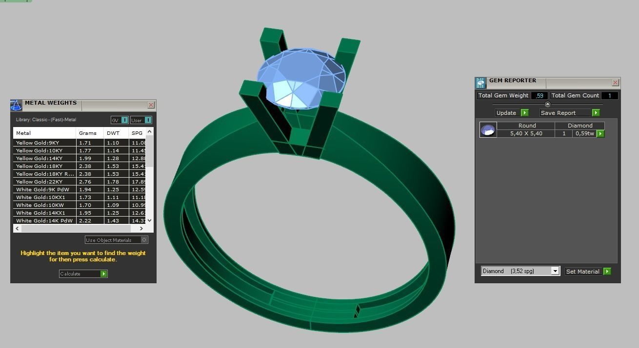 Diamond ring 0305 3D printable model free 3D model 3D printable | CGTrader