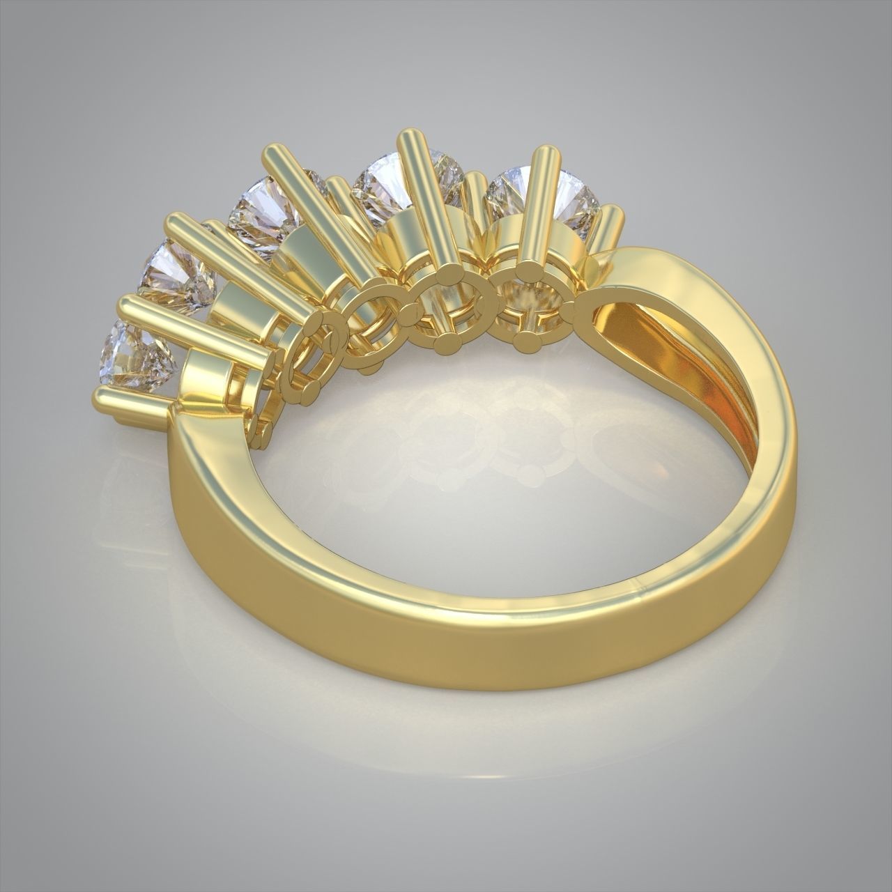 Diamond ring 0307 3D printable model 3D model 3D printable | CGTrader