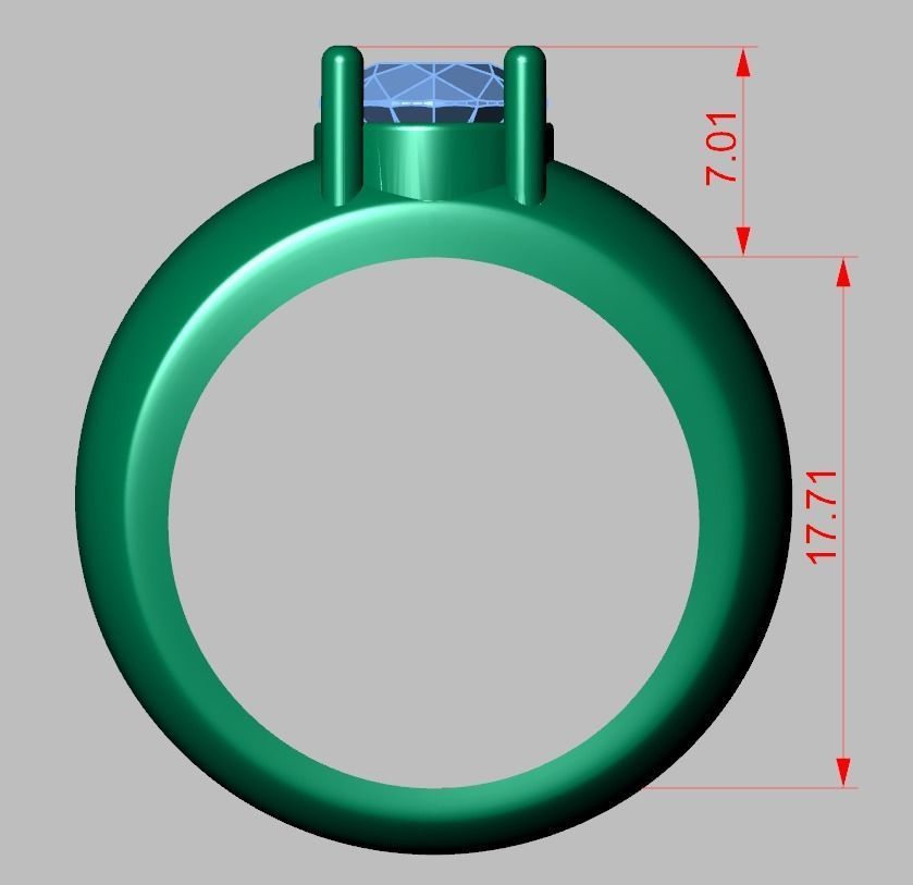Diamond ring 0315 3D printable model free 3D model 3D printable | CGTrader