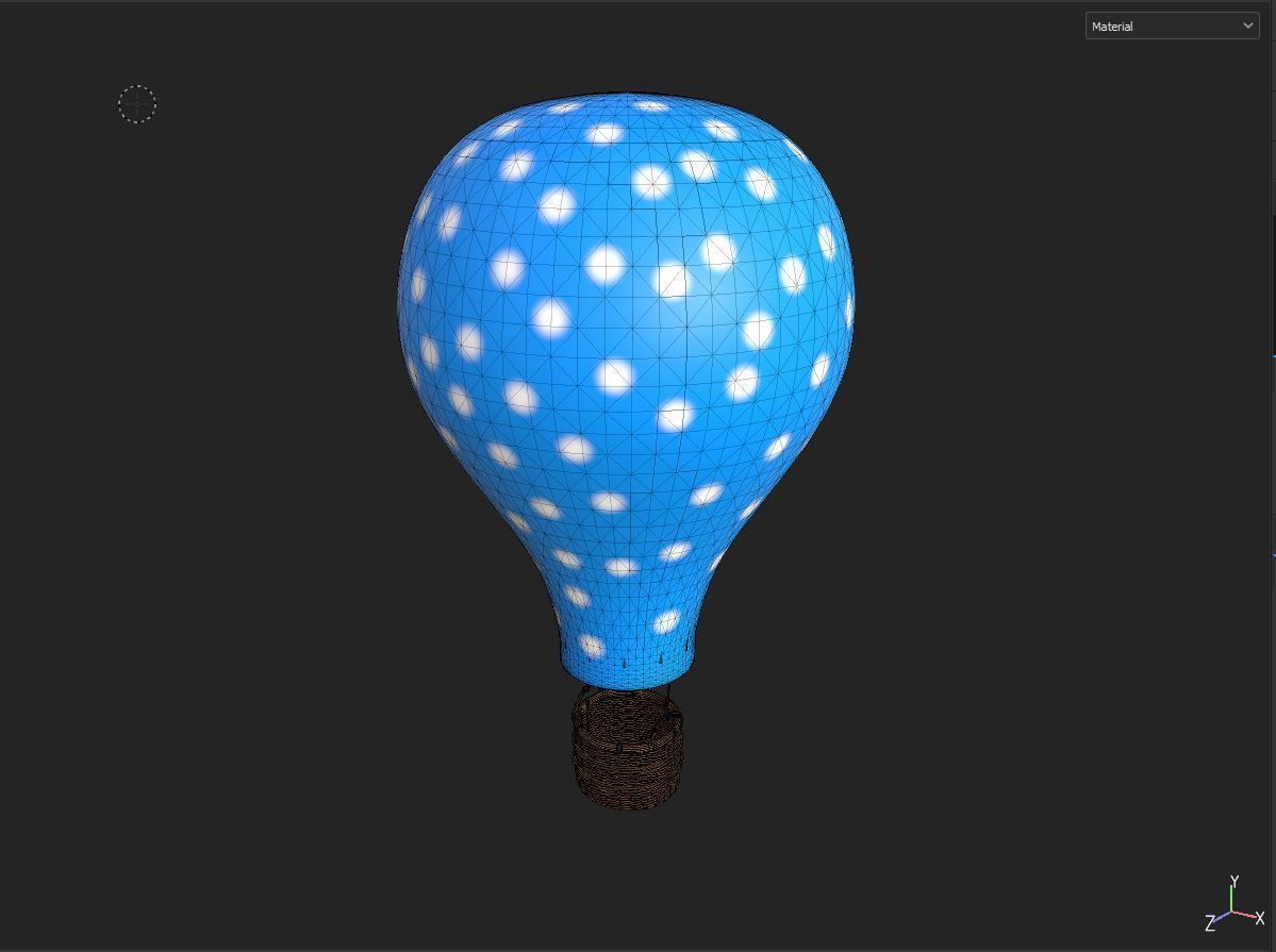 Decor Hot Air Balloon 3D model | CGTrader