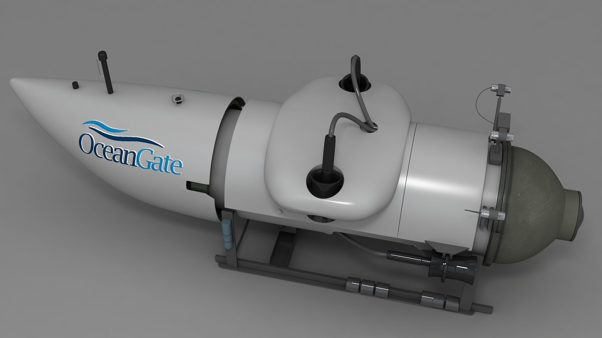 OceanGate Titan submarine 3D model | CGTrader