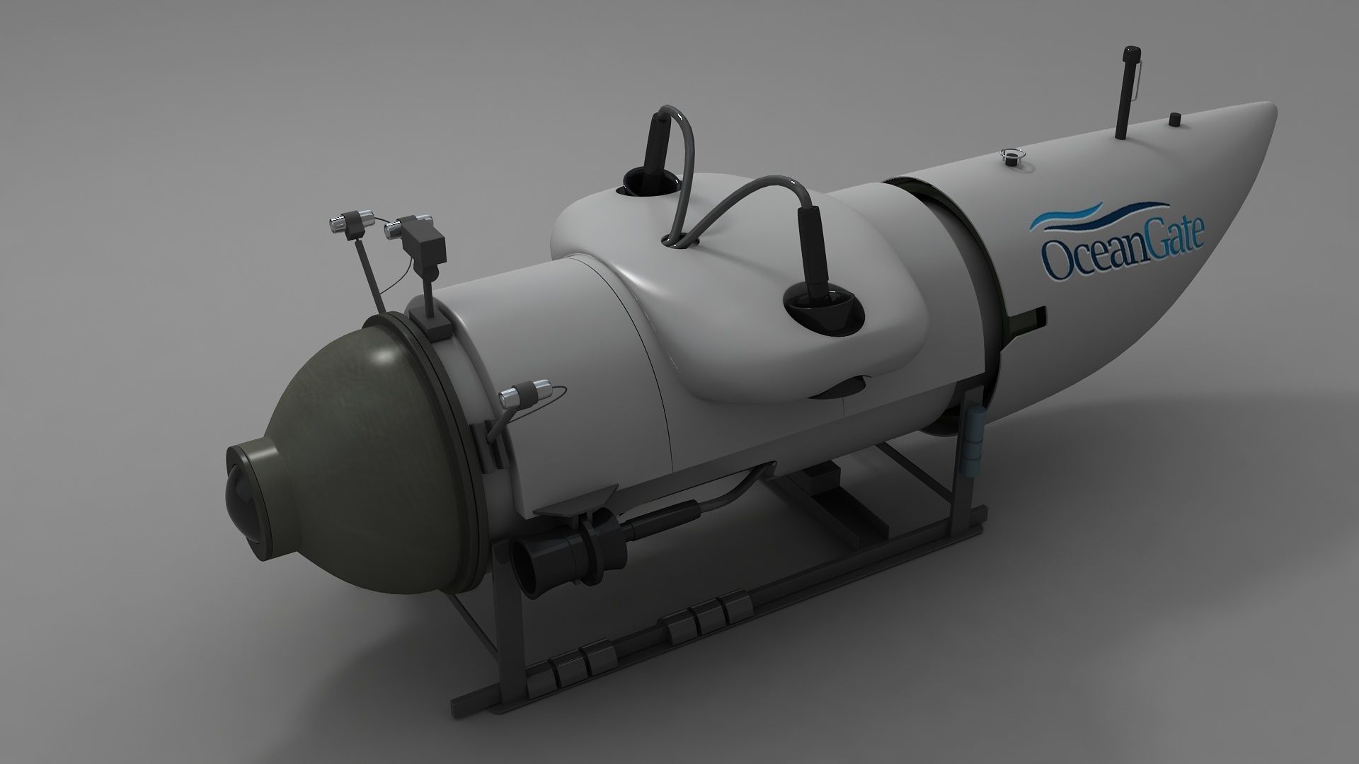 OceanGate Titan submarine 3D model | CGTrader