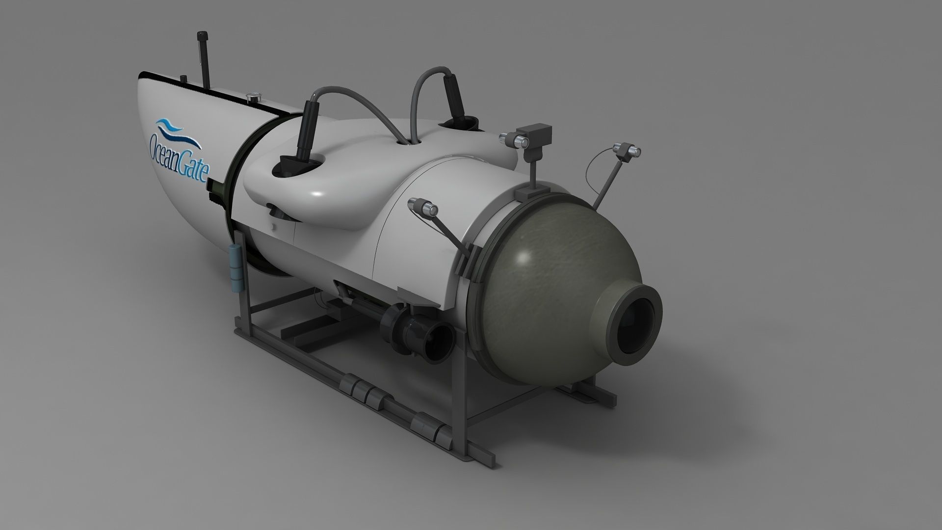 OceanGate Titan submarine 3D model | CGTrader