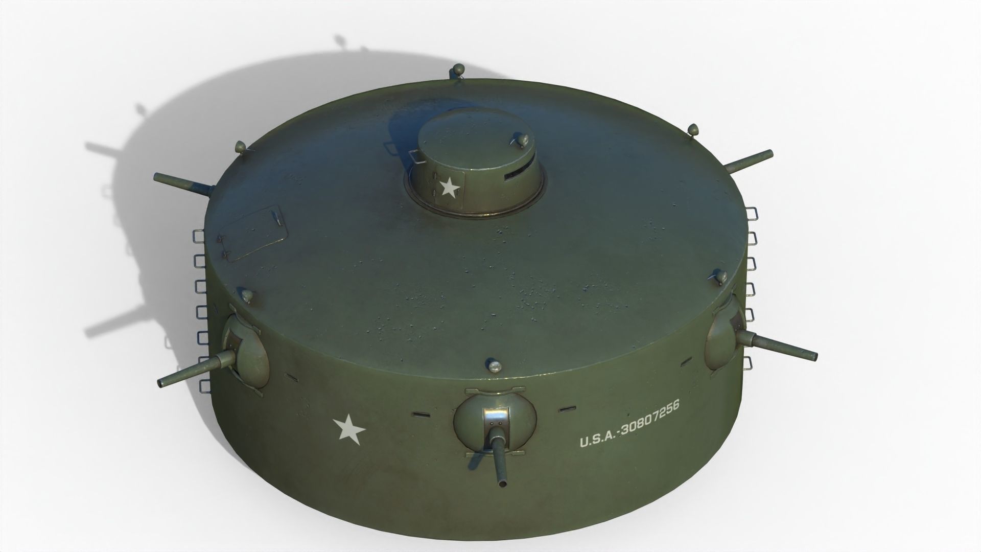 Wallace Leaping Tank 3D model | CGTrader