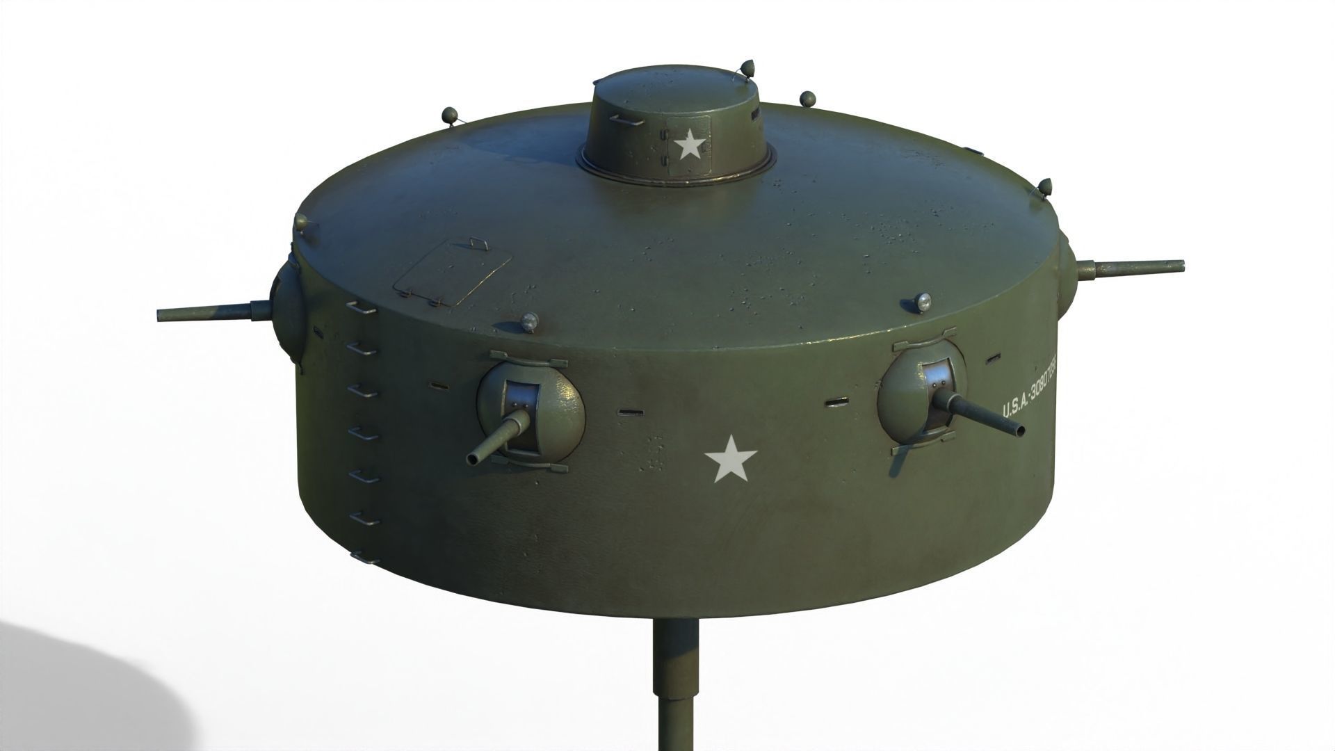 Wallace Leaping Tank 3D model | CGTrader