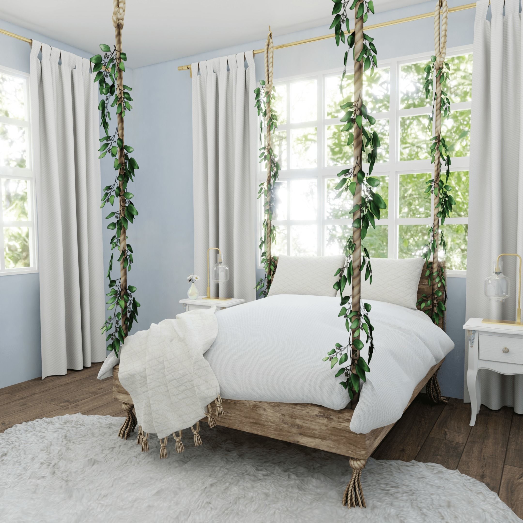 In The Sky Bedroom Blender Scene 3D model | CGTrader