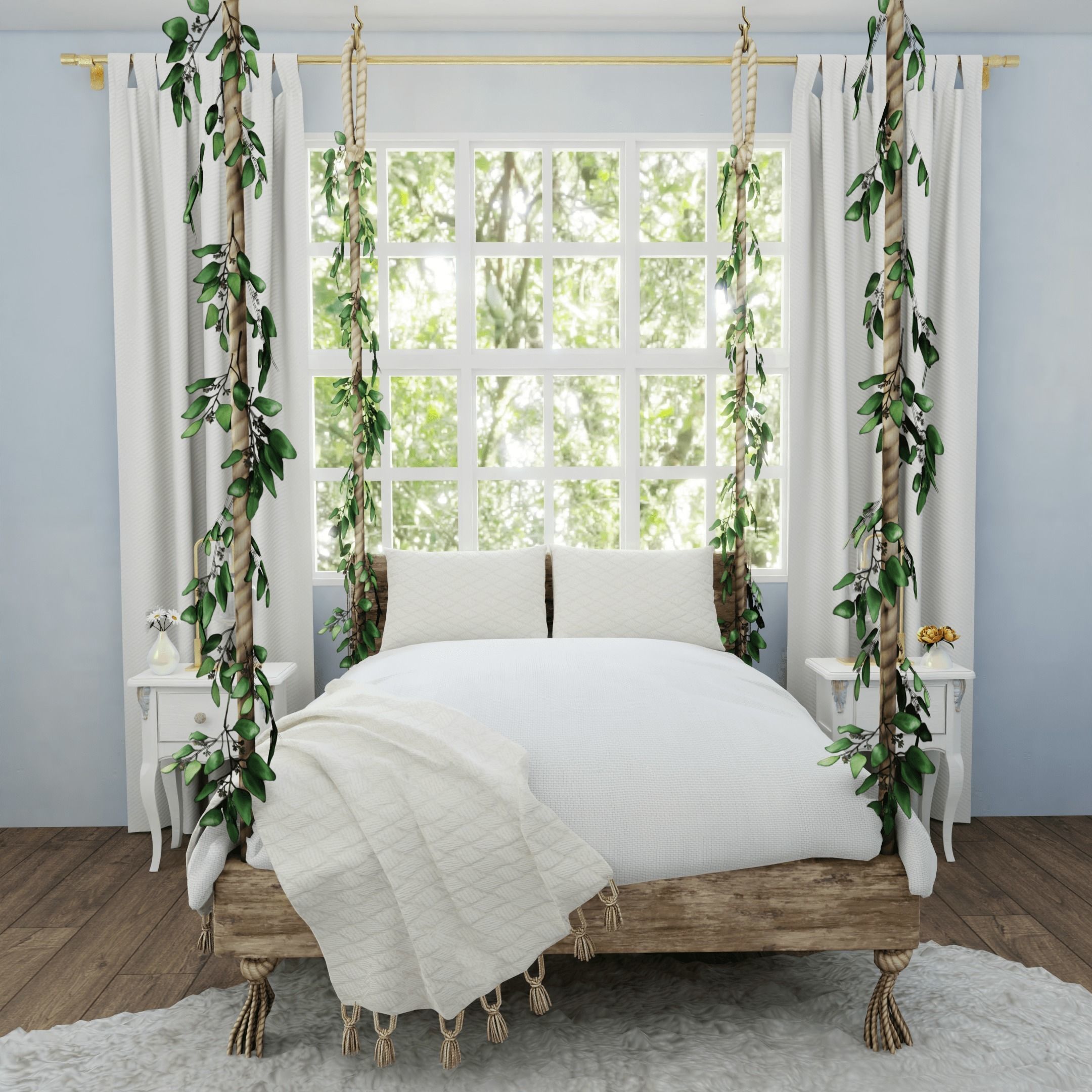 In The Sky Bedroom Blender Scene 3D model | CGTrader