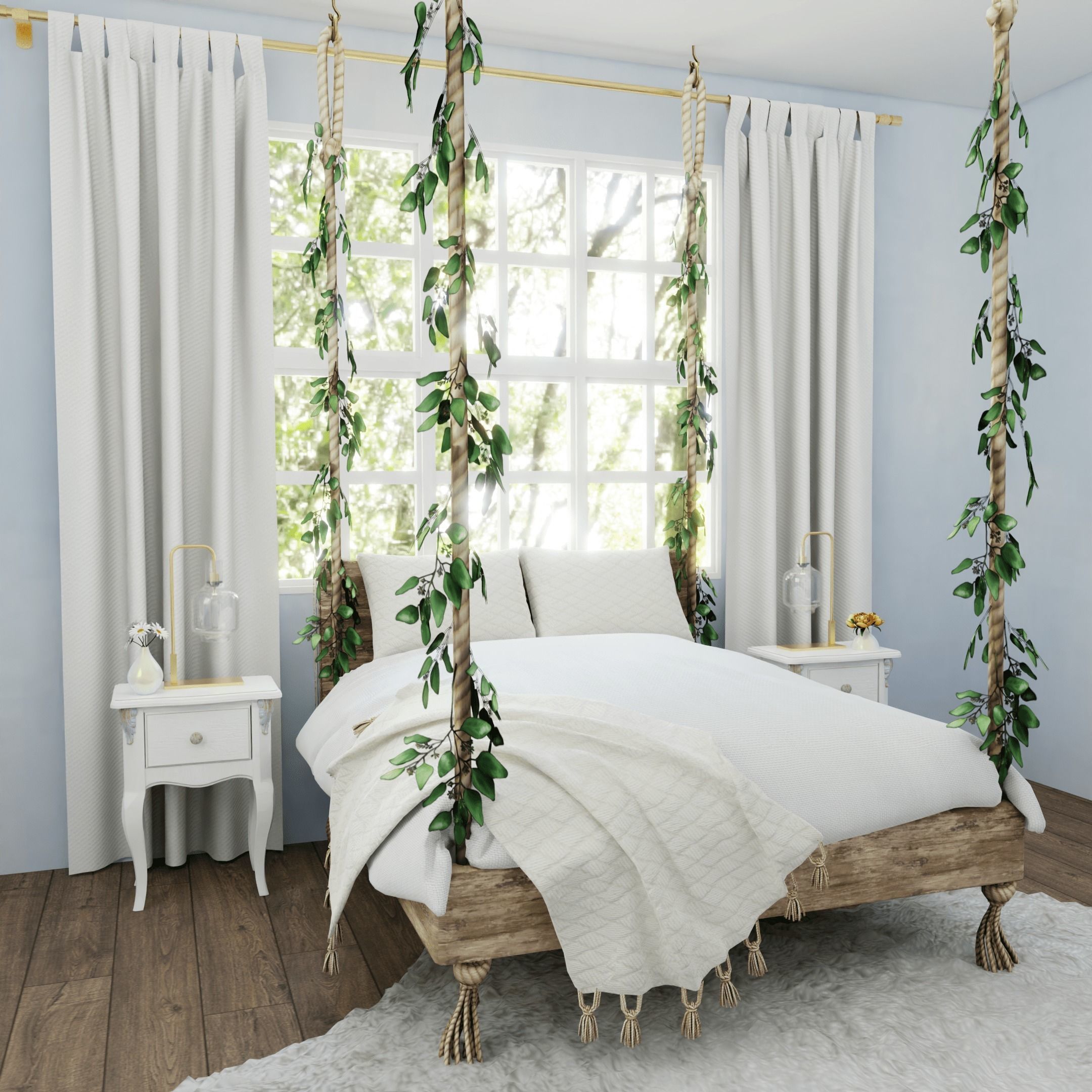 In The Sky Bedroom Blender Scene 3D model | CGTrader