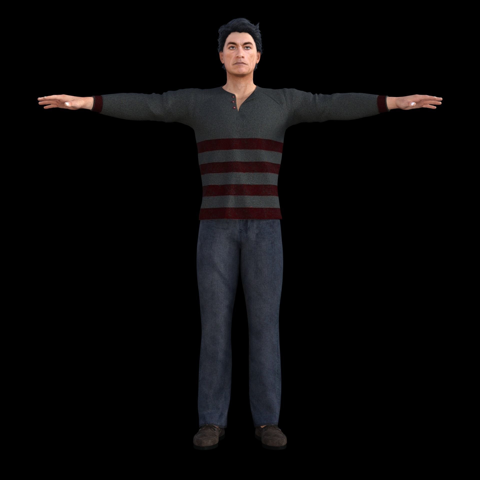 3D model Van Damme Character VR / AR / low-poly | CGTrader