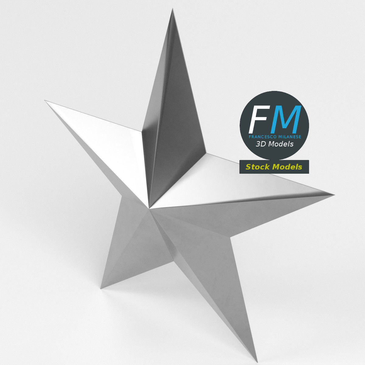 Army star insignia 3D model | CGTrader