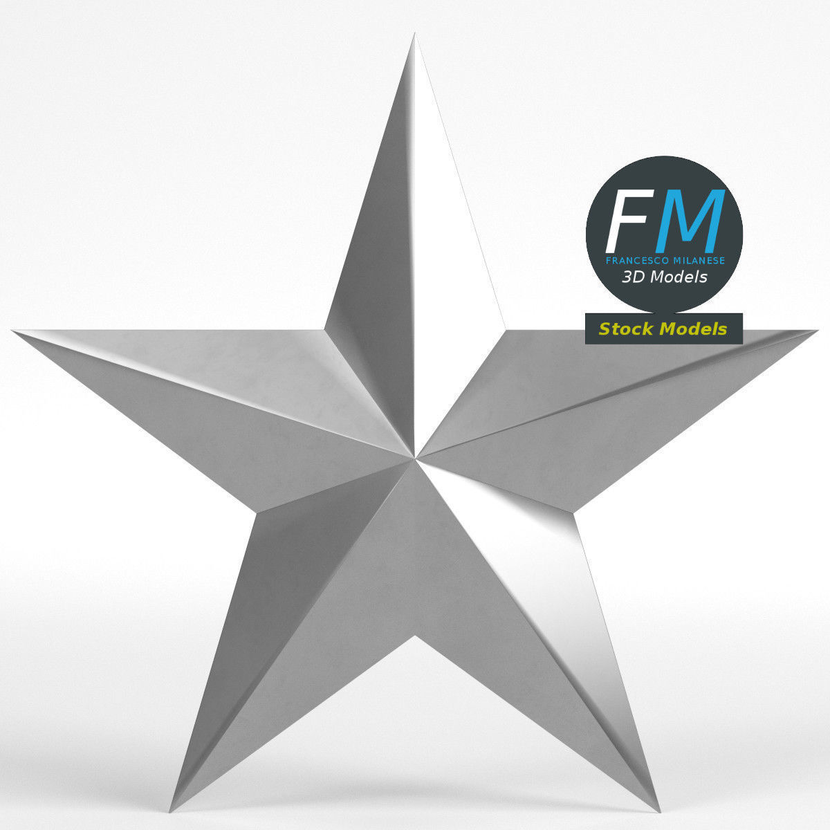 Army star insignia 3D model | CGTrader