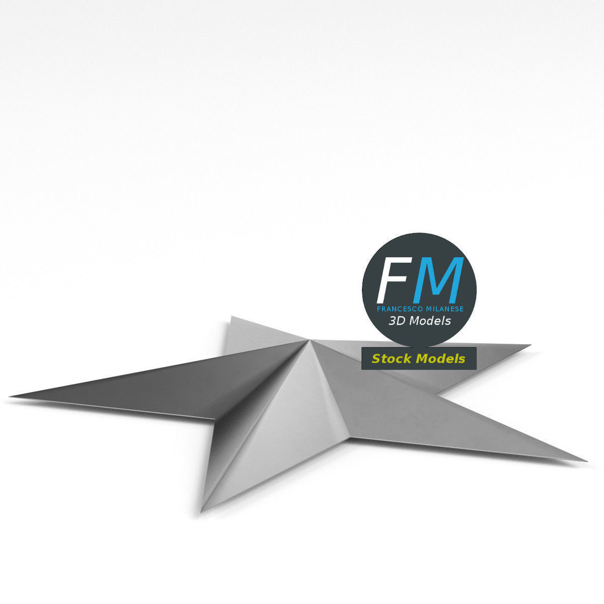 Army star insignia 3D model | CGTrader