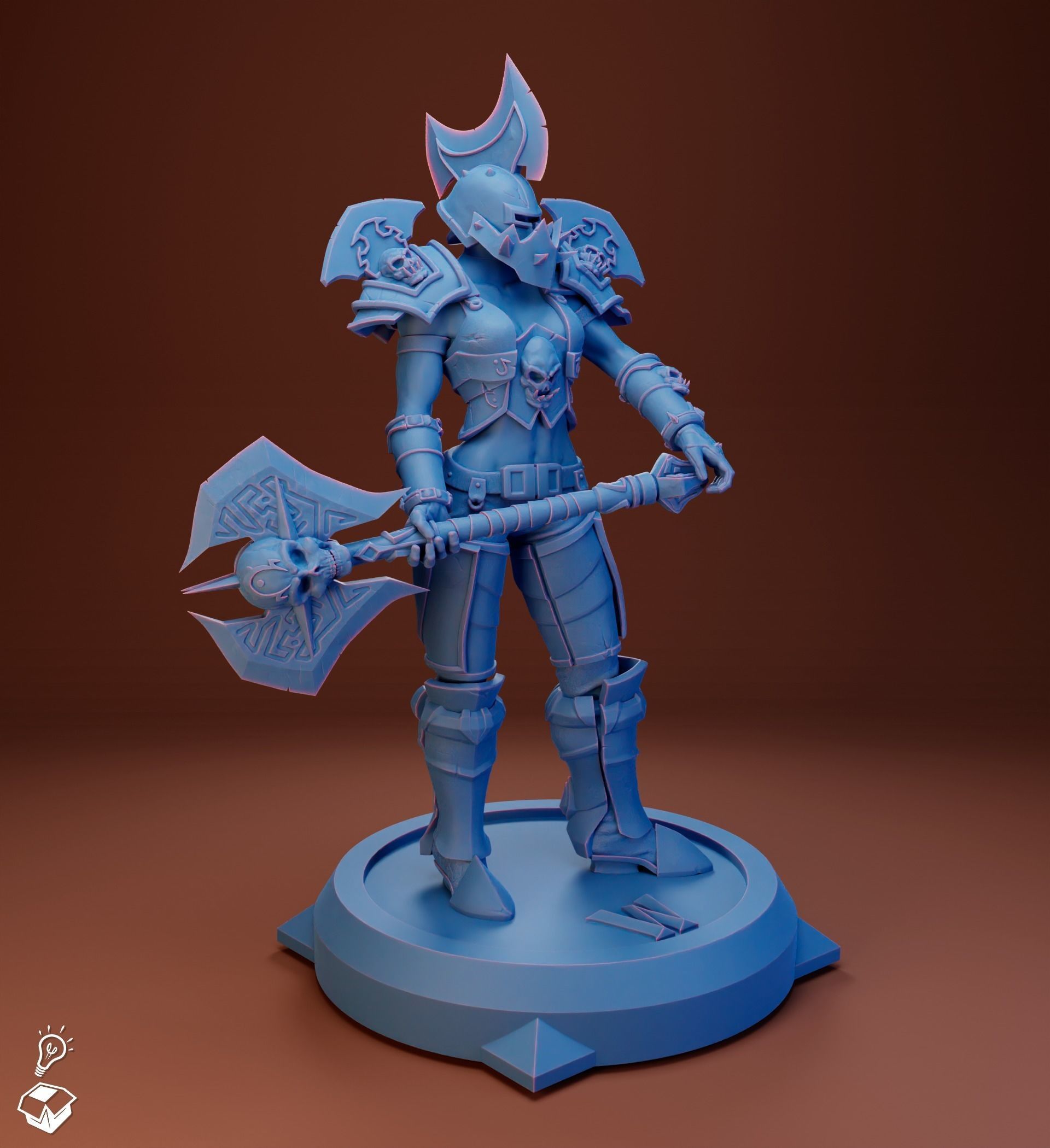 Female Orc Warrior - World of Warcraft -T2 set 3D model 3D printable ...