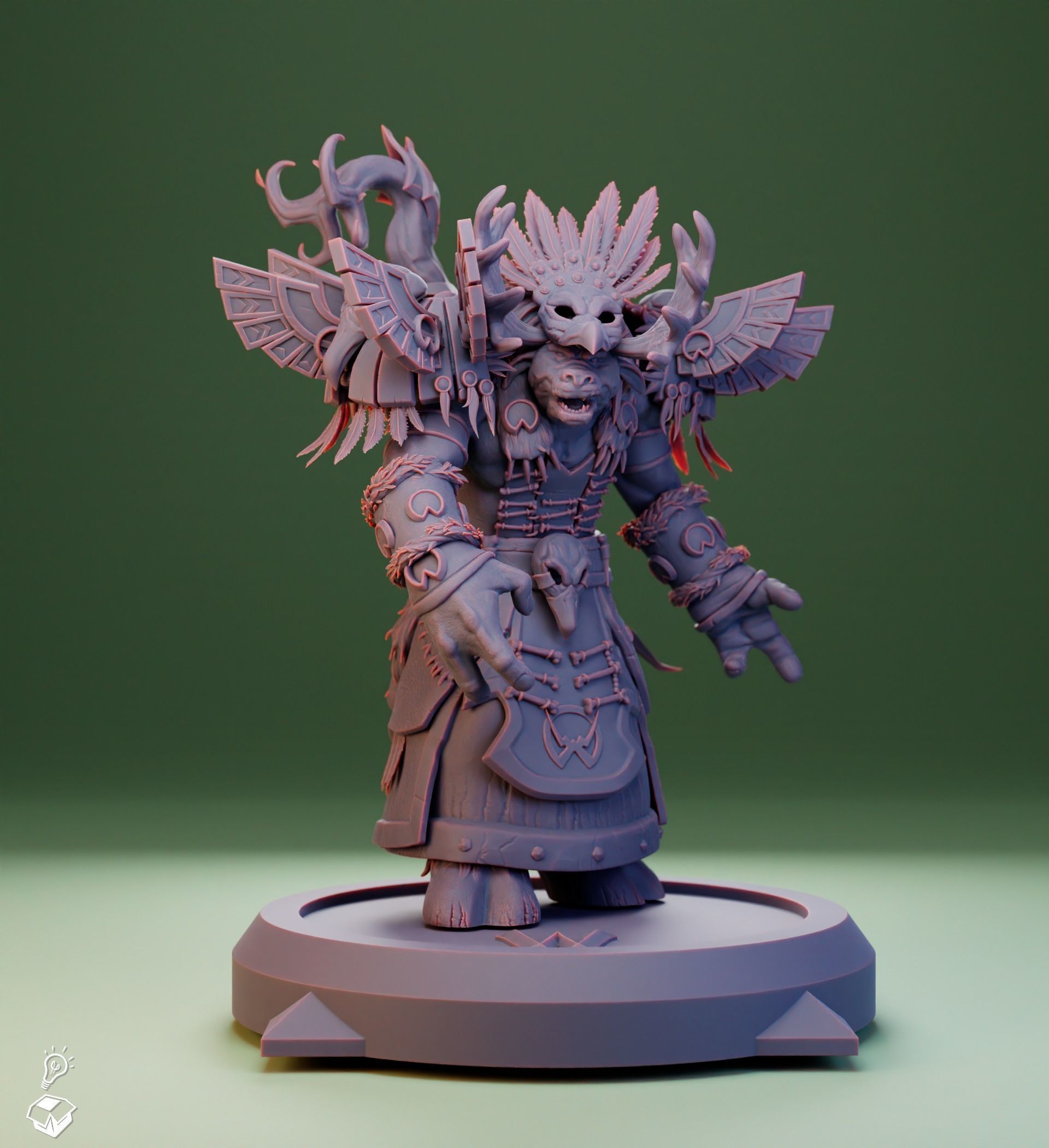 Tauren Highmountain Druid - World of Warcraft 3D model 3D printable ...