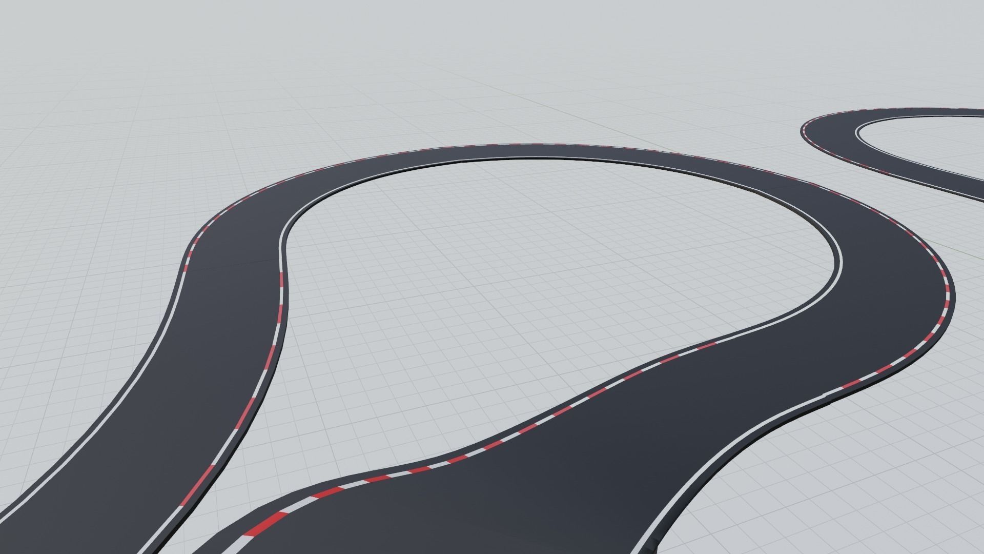 Modular Cartoon Race Track free VR / AR / low-poly 3D model | CGTrader