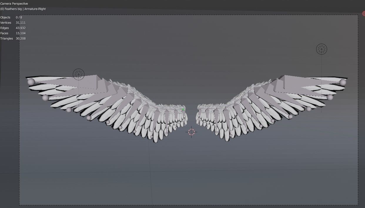 Angel Wings Version 2 3D model rigged | CGTrader