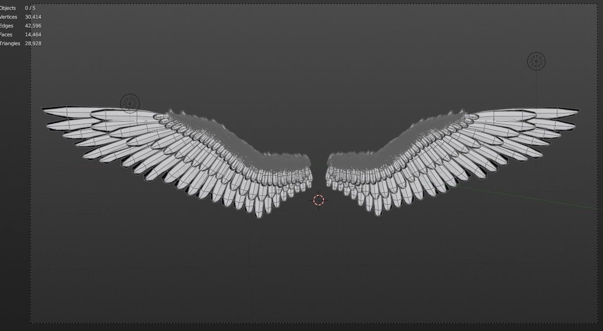 Angel Wings Version 2 3D model rigged | CGTrader