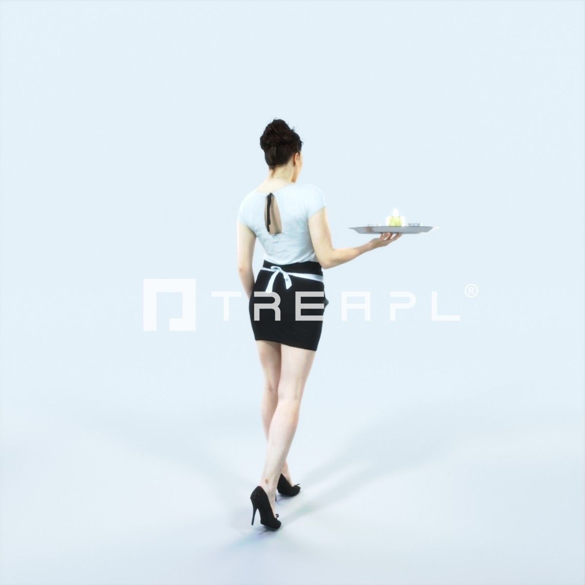 3D model Dream 14B Working Walking Waitress VR / AR / low-poly | CGTrader
