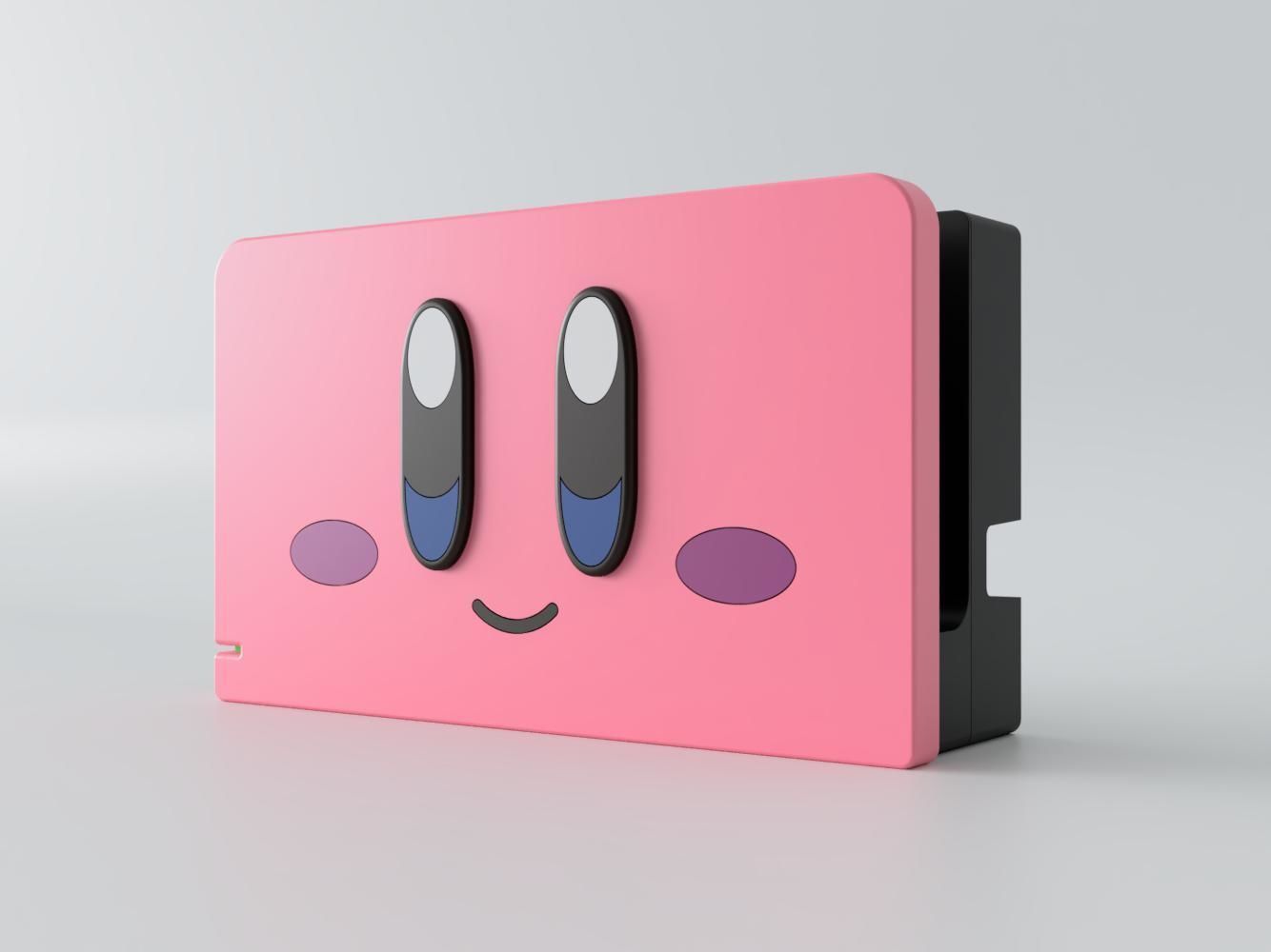 Nintendo switch faceplate Kirby 3D model 3D printable | CGTrader