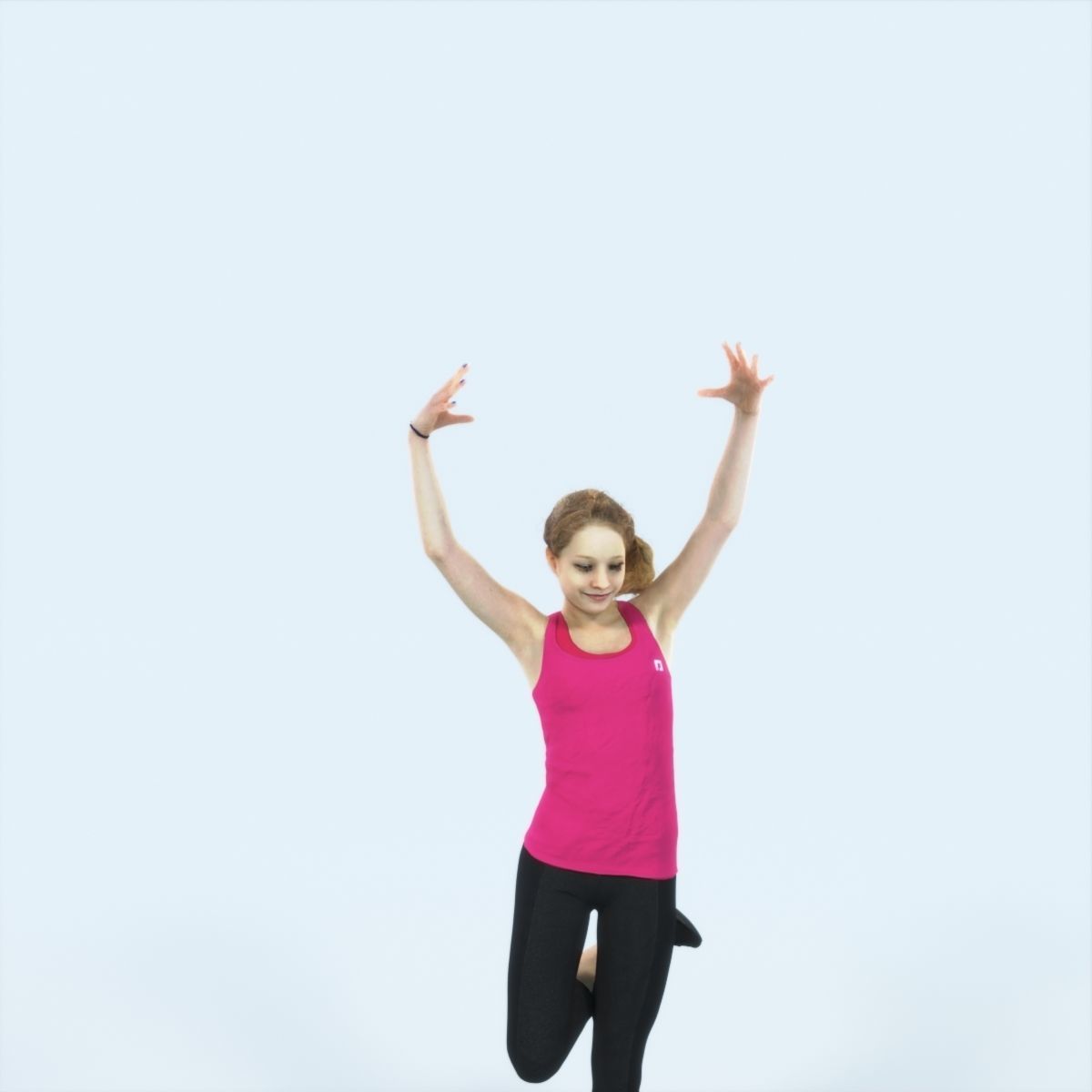 3D model Essence 08D Dancing Summer Sports Teenage Girl VR / AR / low ...