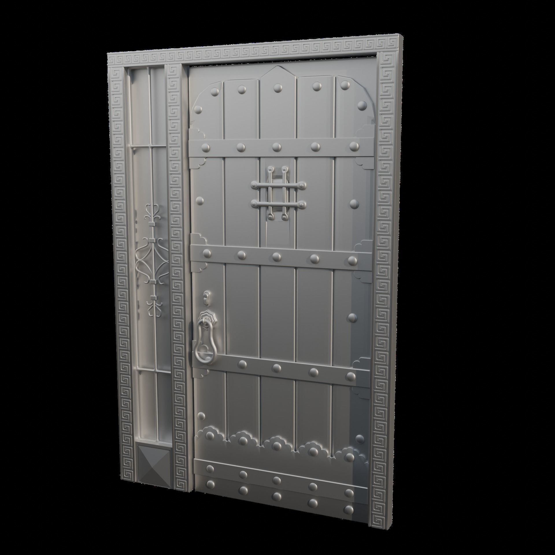 3D model Rustic modern DOOR Low Poly VR / AR / low-poly | CGTrader