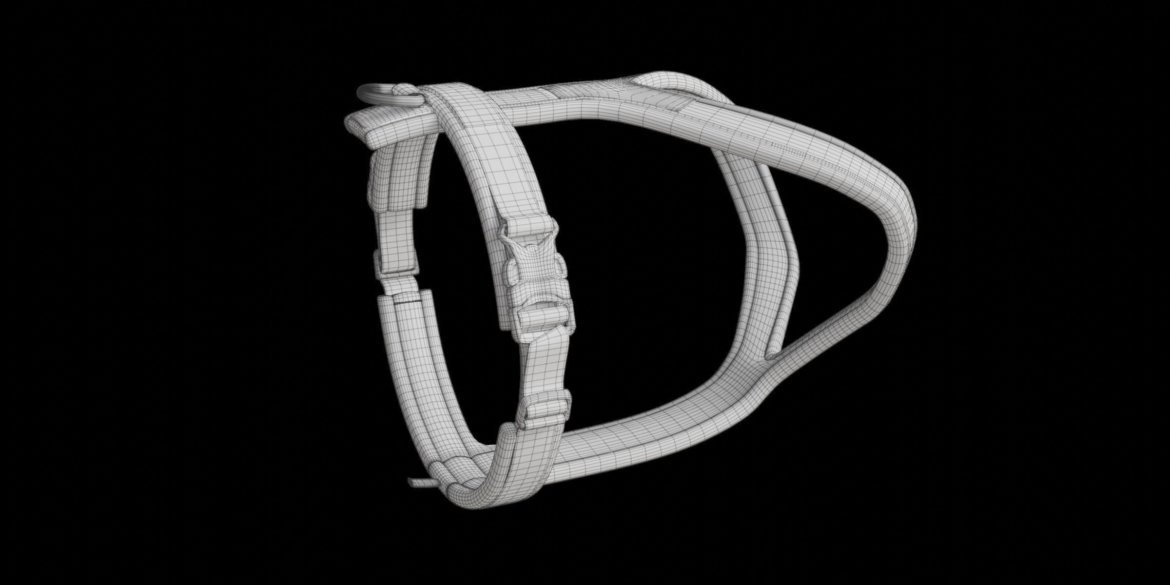 Short Dog Harness 3D model | CGTrader