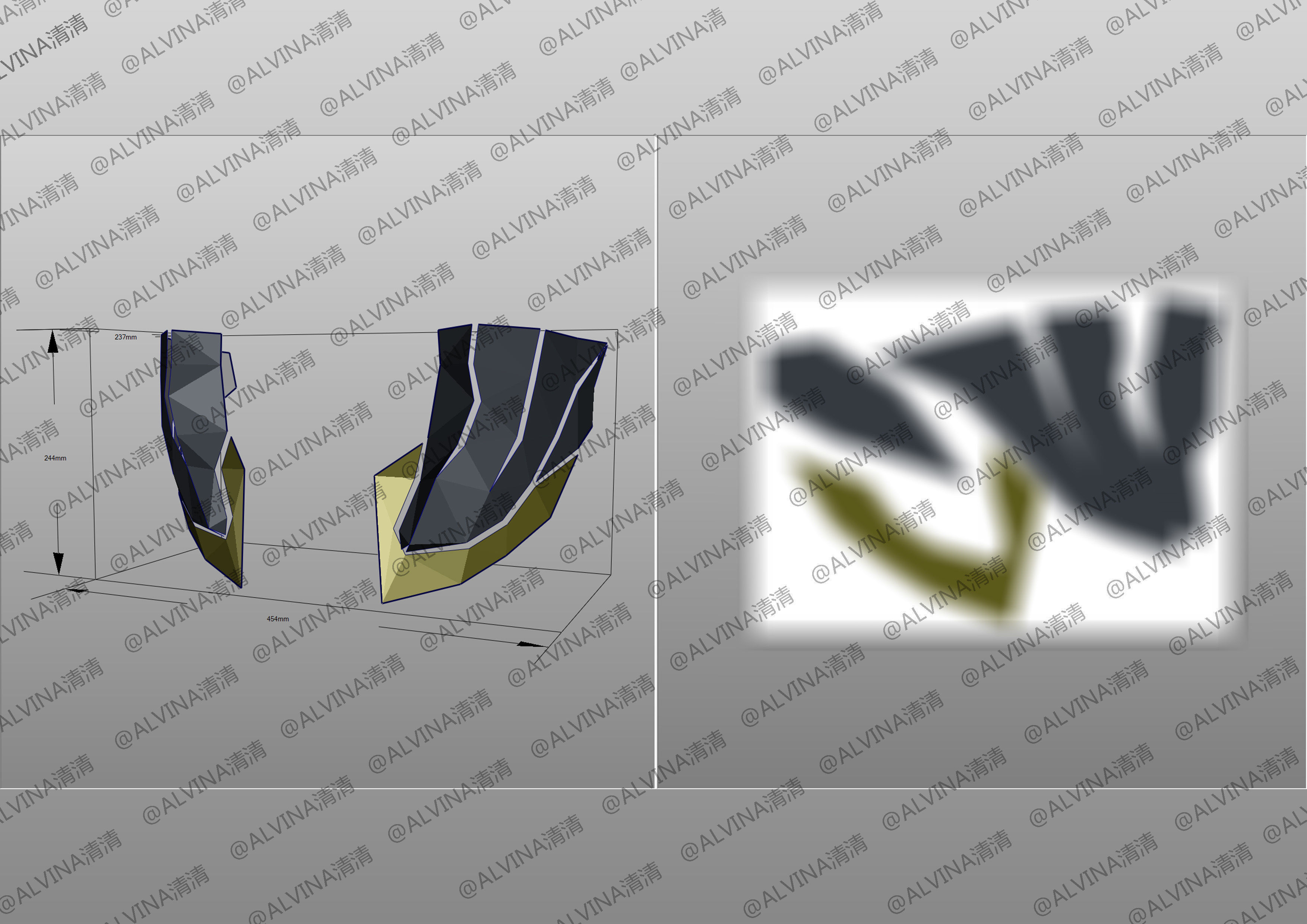 3D model Tribes Ascend - Heavy Armor pepakura Foam VR / AR / low-poly ...