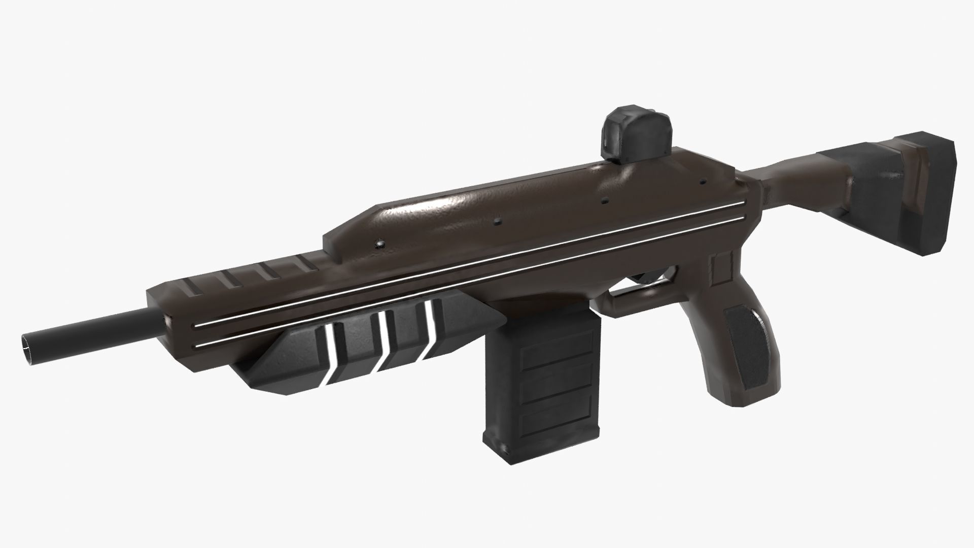 3D model Sci-Fi Semi Shotgun VR / AR / low-poly | CGTrader