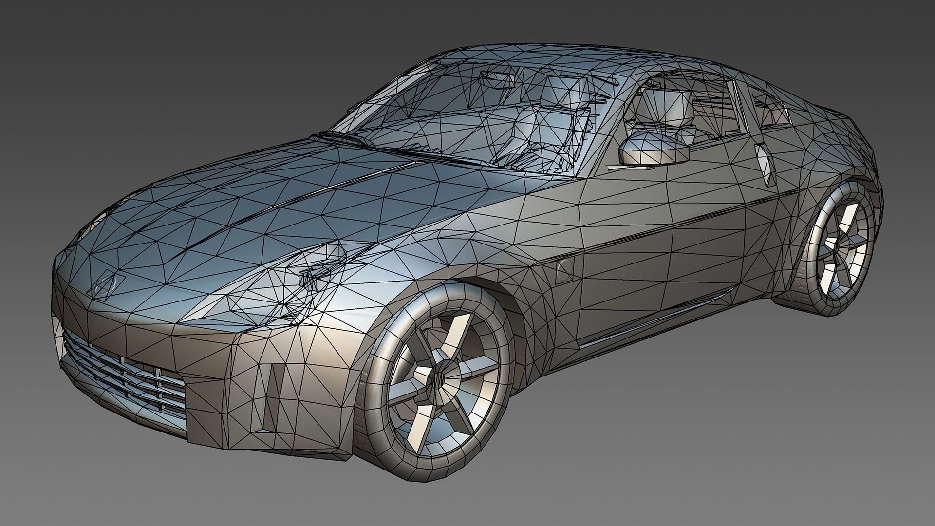 3D model 2002-2008 Nissan 350z VR / AR / low-poly | CGTrader