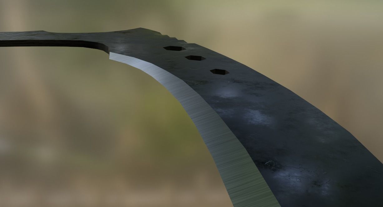 3D model Sickle Blade VR / AR / low-poly | CGTrader