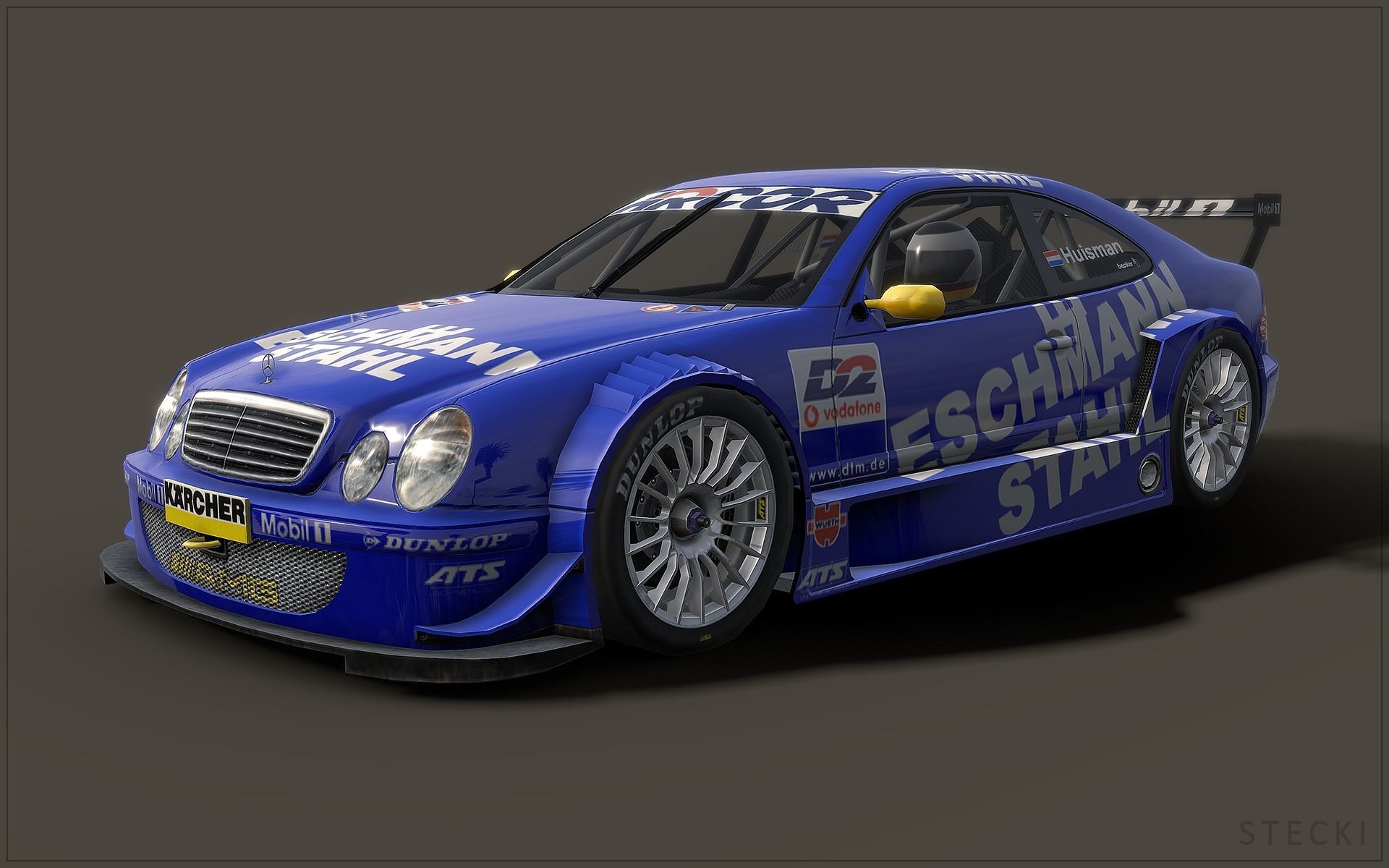 3D model 2000 Mercedes CLK DTM Game Asset VR / AR / low-poly | CGTrader