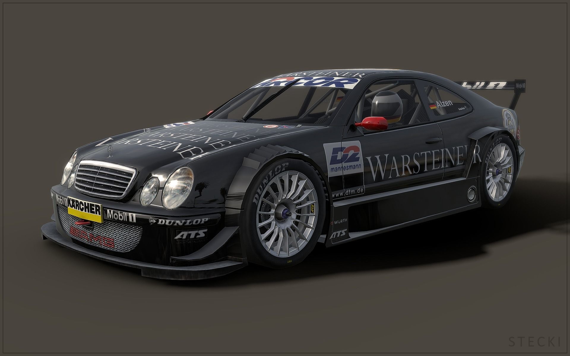 3D model 2000 Mercedes CLK DTM Game Asset VR / AR / low-poly | CGTrader