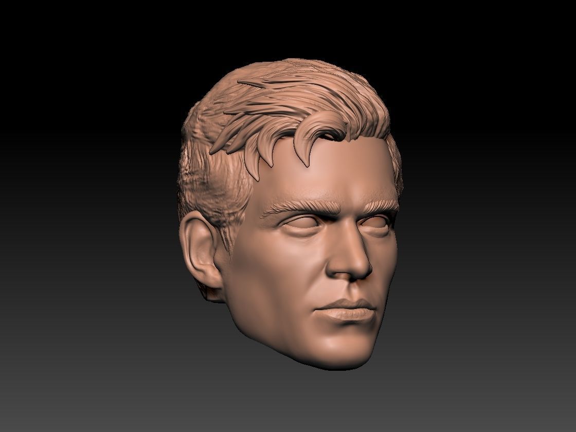 New Superman head 3D model 3D printable | CGTrader