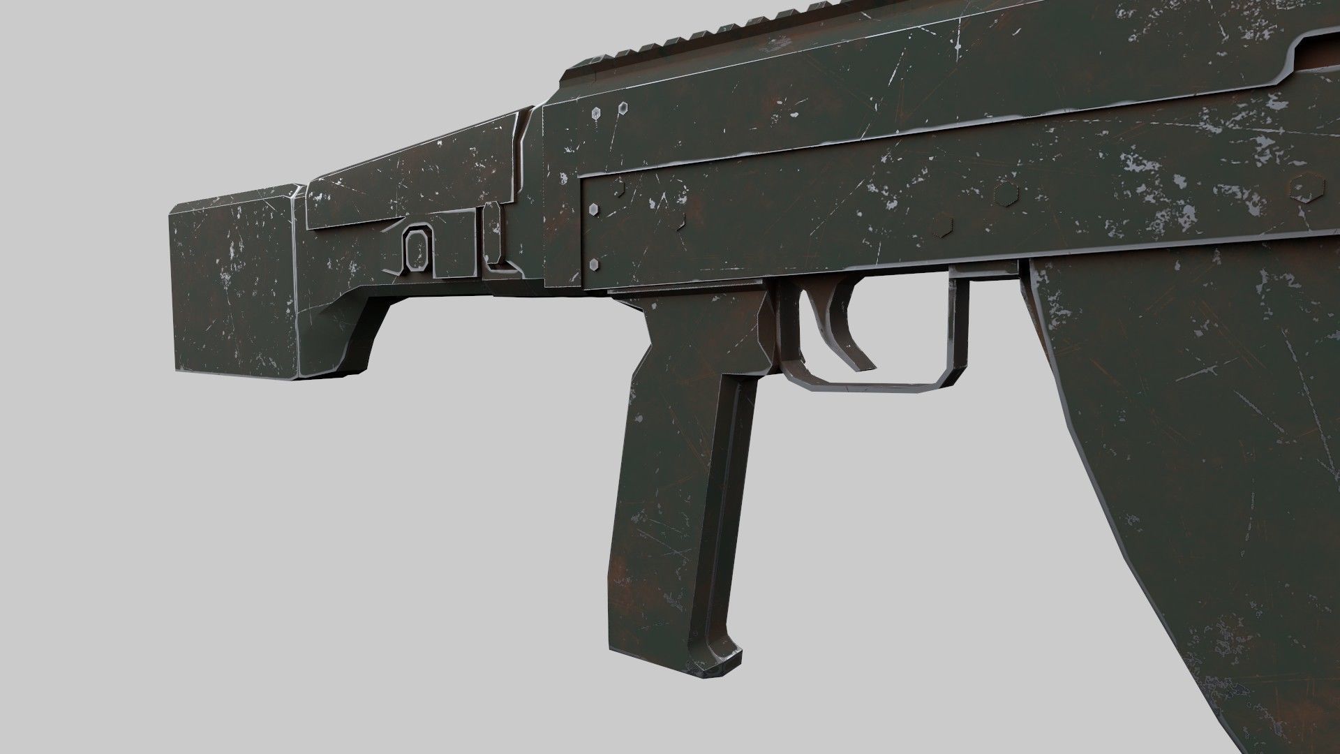 Assault rifle 3D model | CGTrader