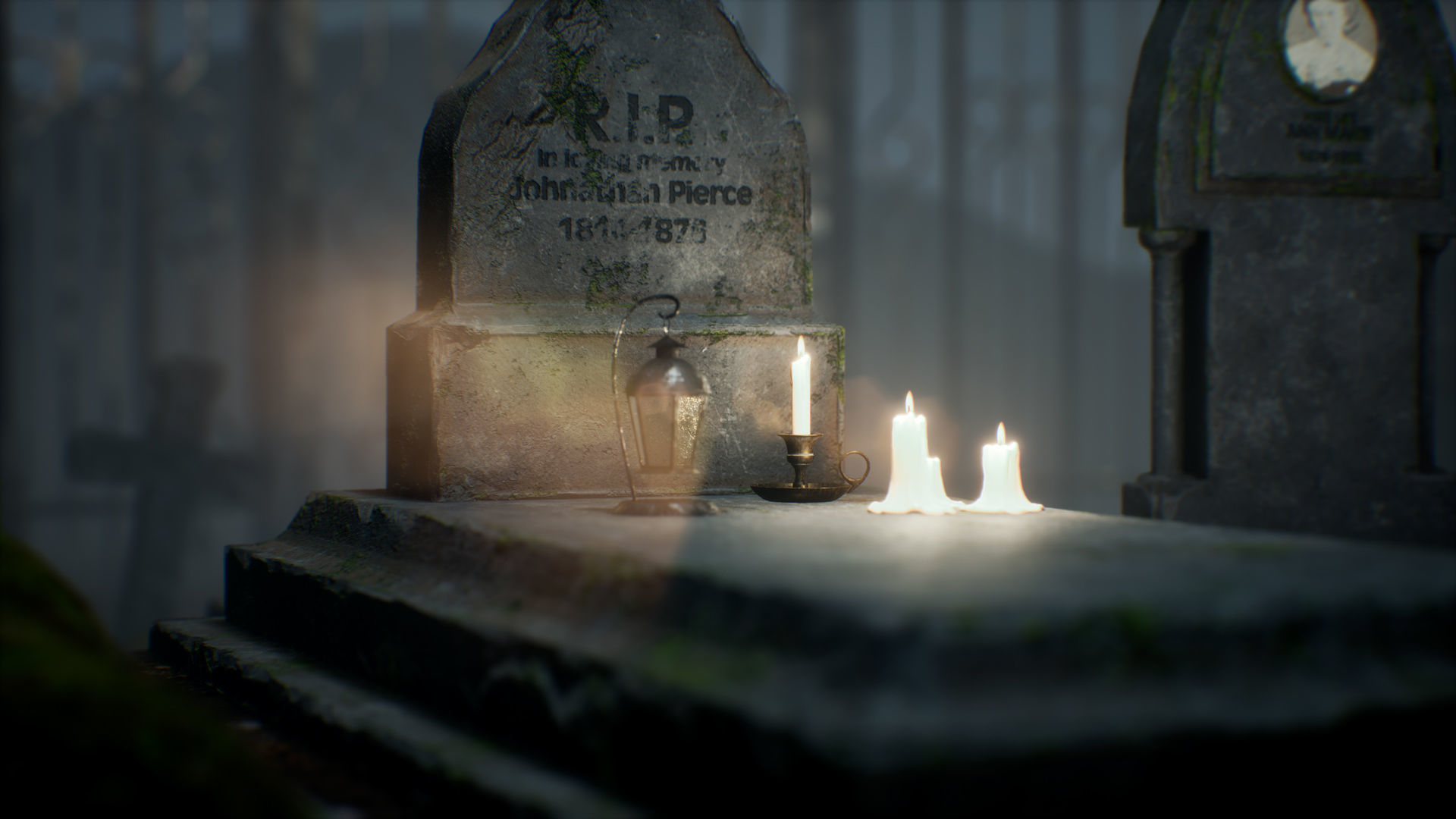 3D model Forgotten Cemetery VR / AR / low-poly | CGTrader