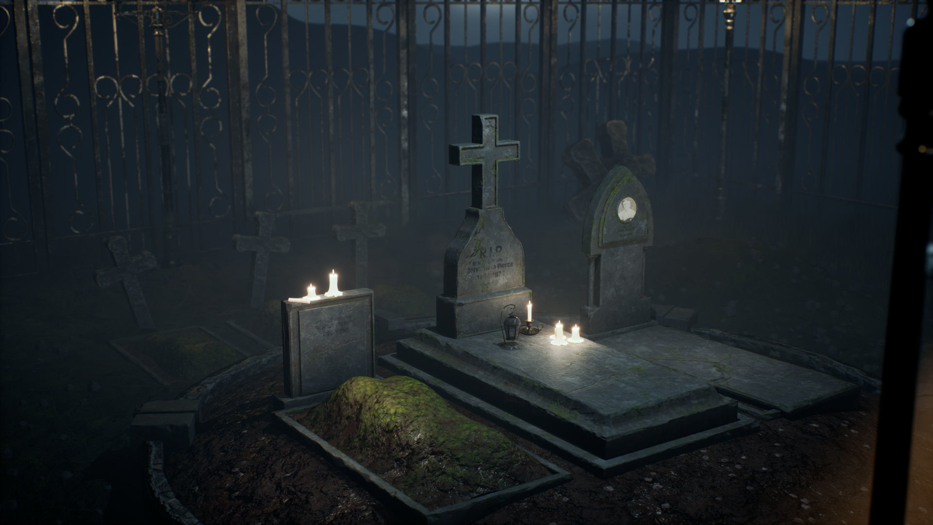 3D model Forgotten Cemetery VR / AR / low-poly | CGTrader