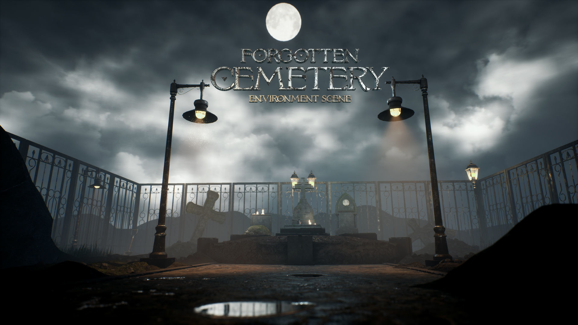 3D model Forgotten Cemetery VR / AR / low-poly | CGTrader