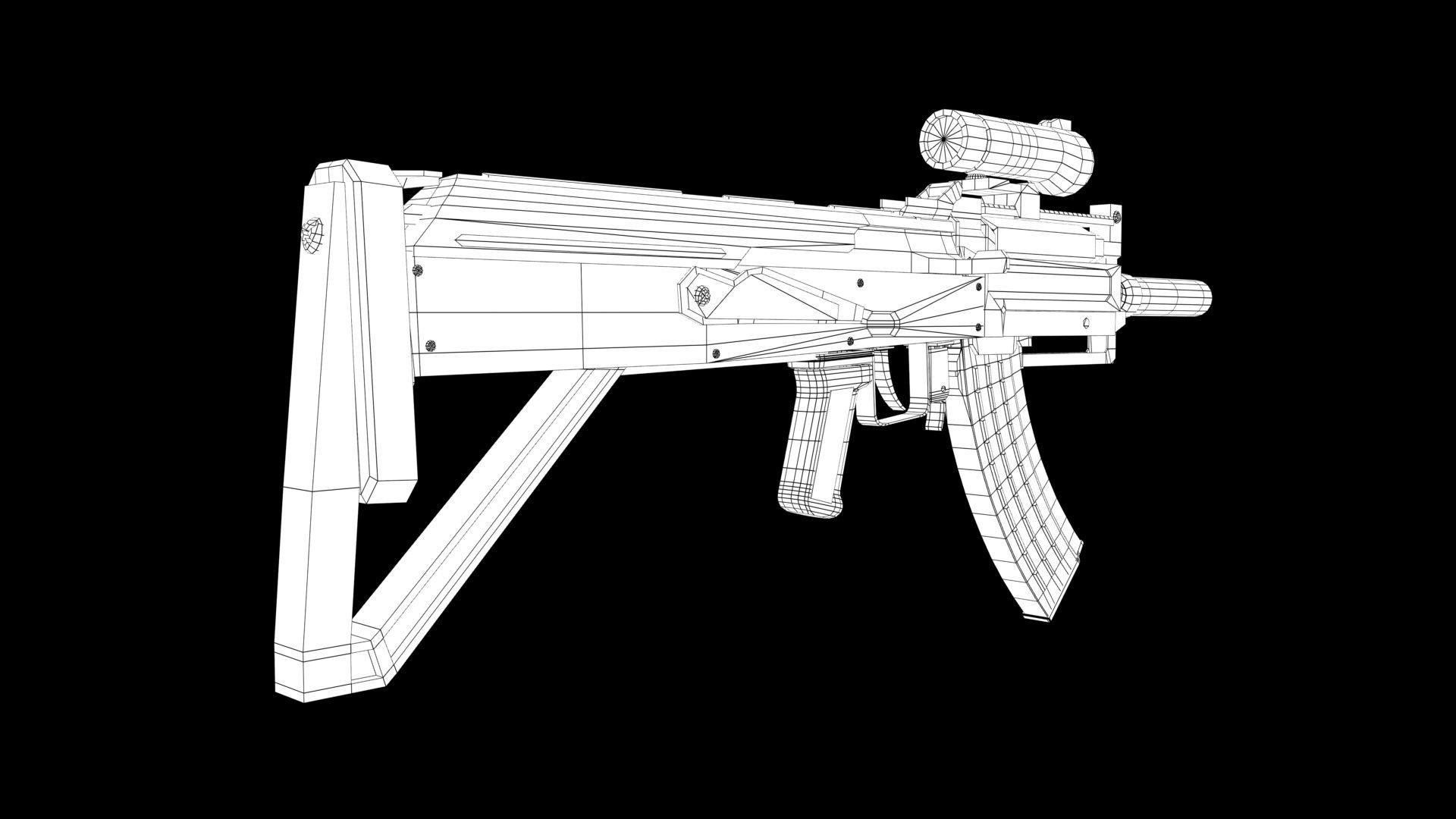 Uzi riffle 3D model | CGTrader