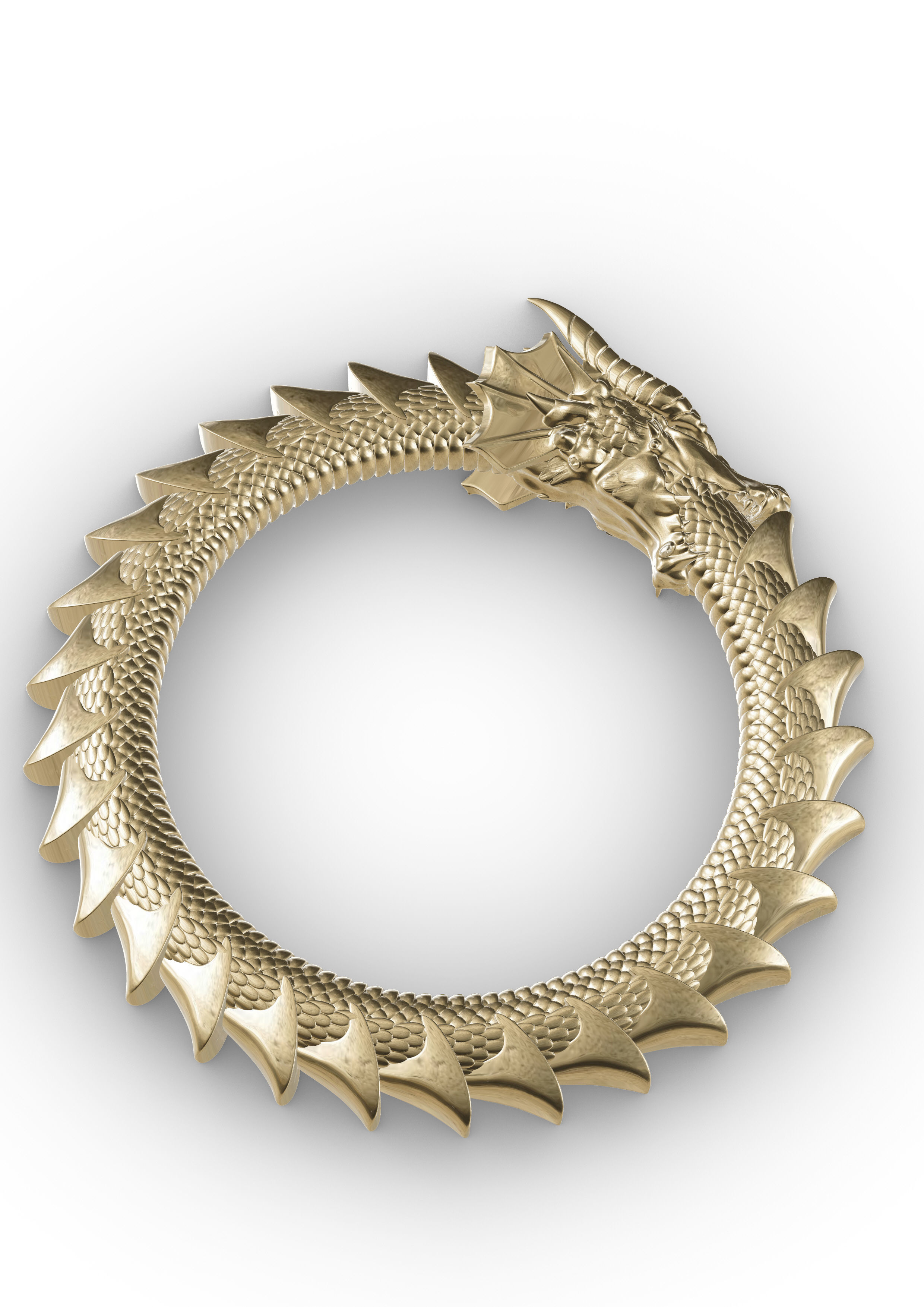 DRAGON OUROBOROS 3D model 3D printable | CGTrader