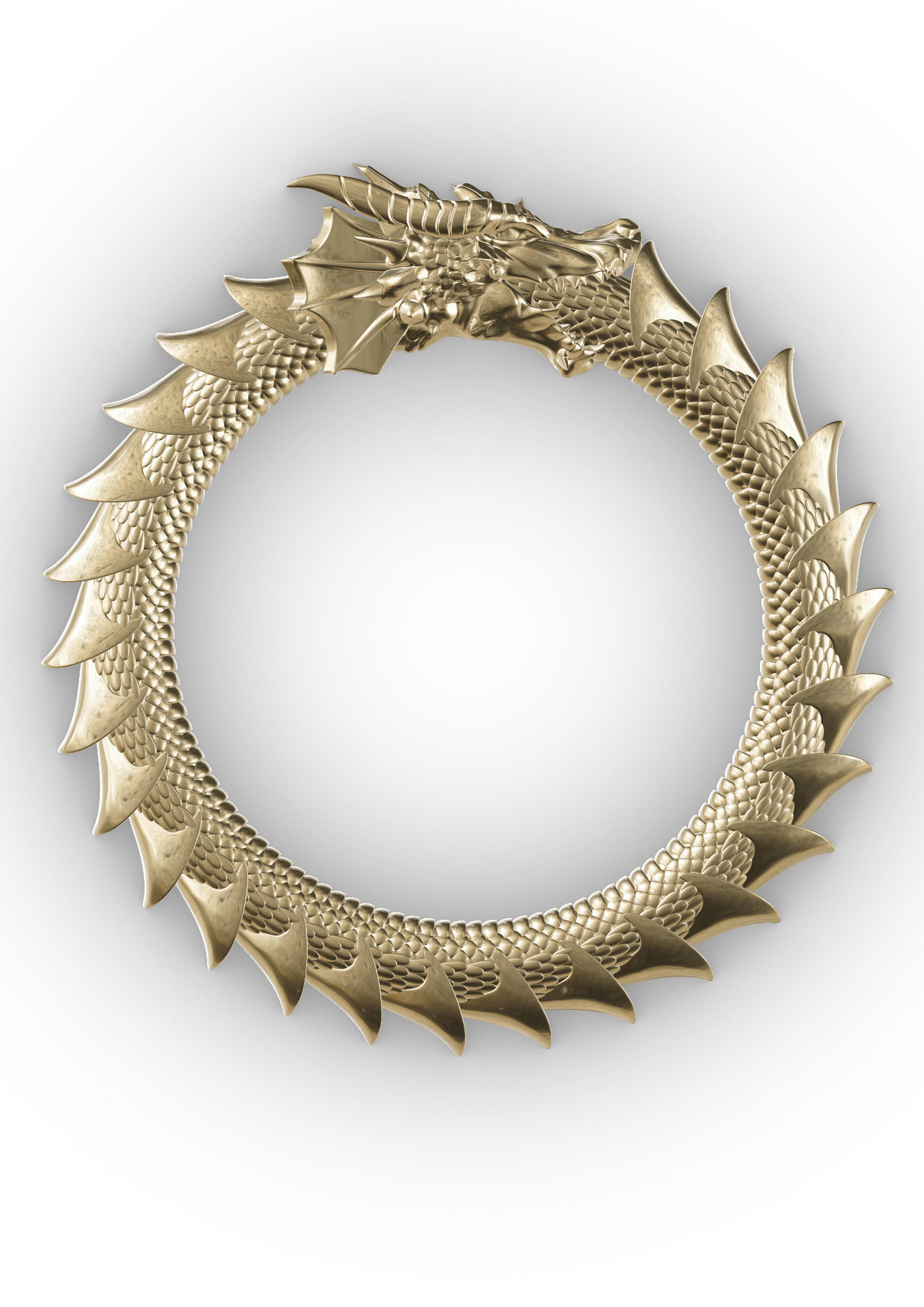 DRAGON OUROBOROS 3D model 3D printable | CGTrader